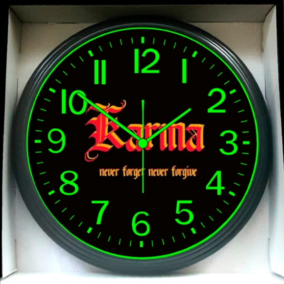 Wall Decor | Karma Never Forget Never Forgive Glow In The Dark Wall ...